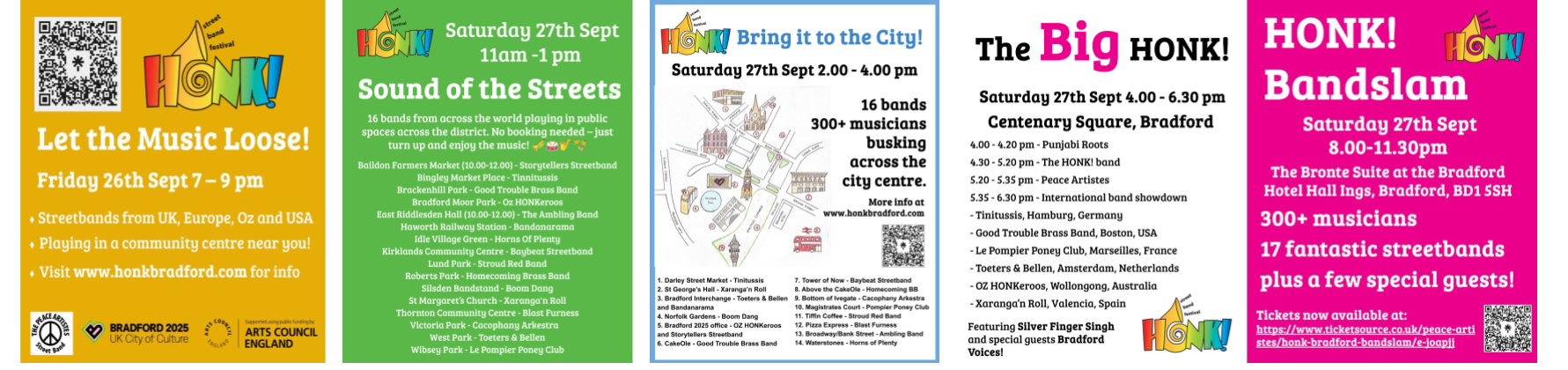 HONK! Programme – The Peace Artistes Street Band